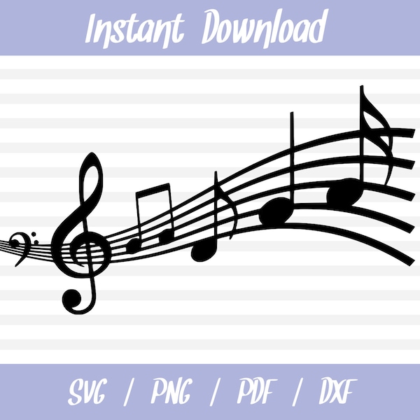 Music Notes Svg - Etsy
