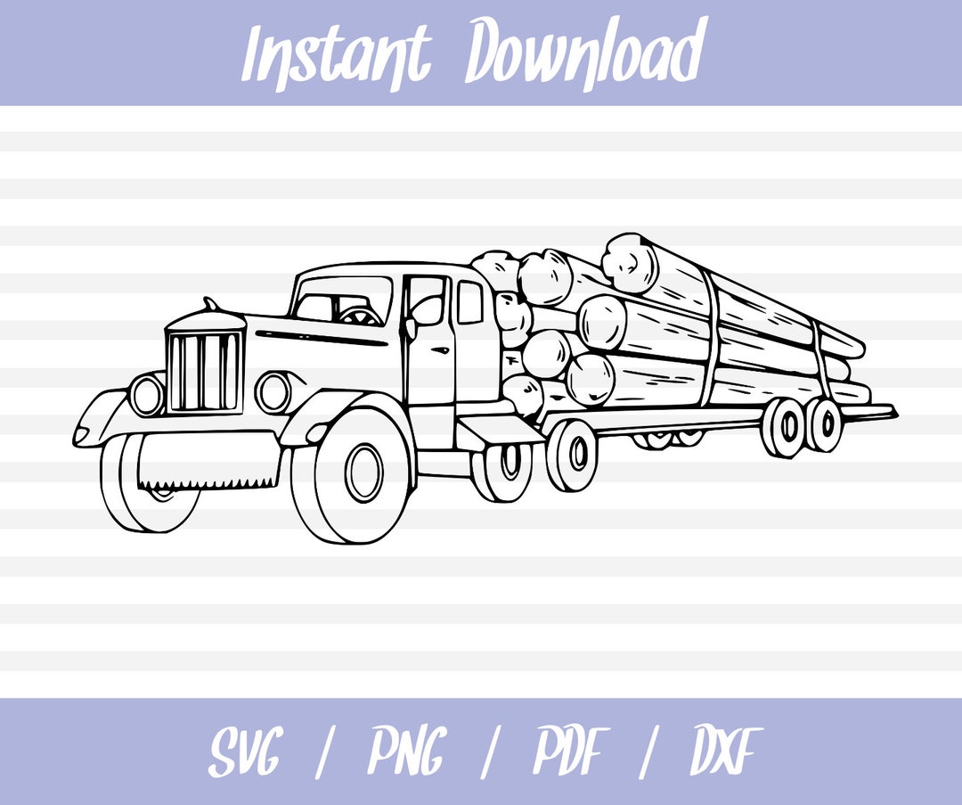 Buy Log Truck SVG // Logging Truck SVG // Truck SVG Online in India - Etsy