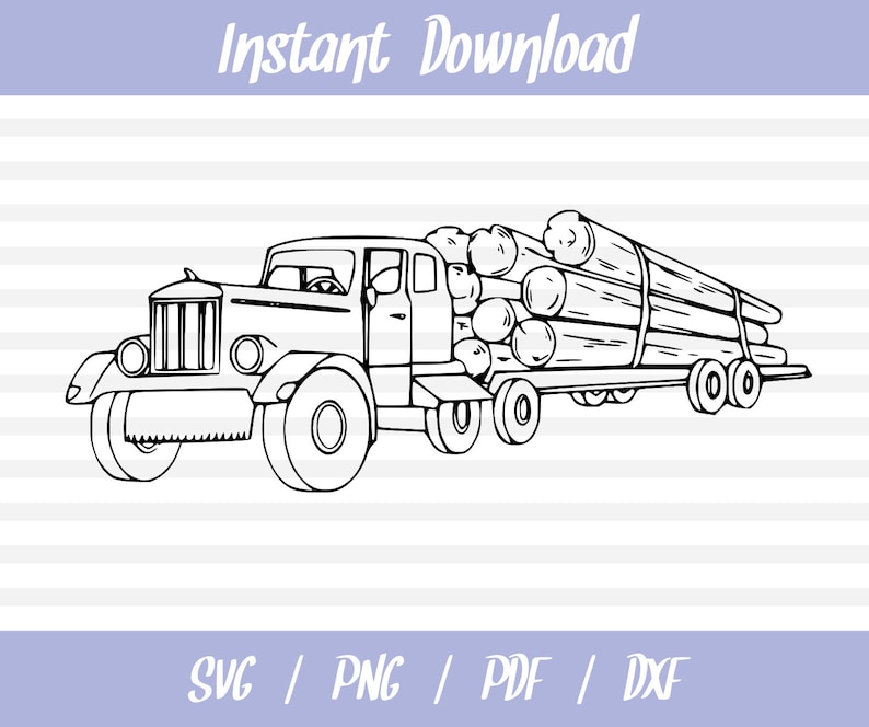 Log Truck SVG // Logging Truck SVG // Truck SVG - Etsy