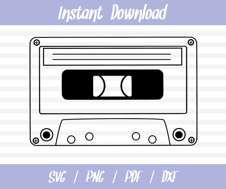 Cassette Tape SVG // Cassette Tape PNG // Mix Tape SVG - Etsy