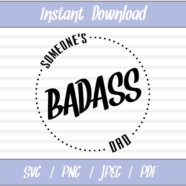 Badass Dad Svg - Etsy