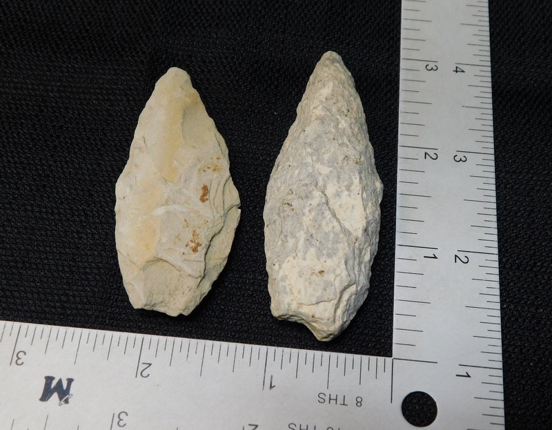 Guilford Type Chipped Stone Projectile Point Authentic | Etsy