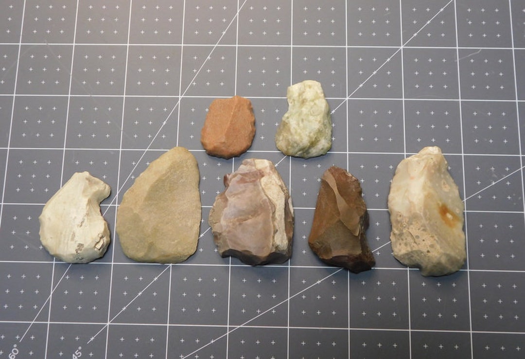 Native American Stone Scrapers, Authentic Prehistoric Artifacts ...
