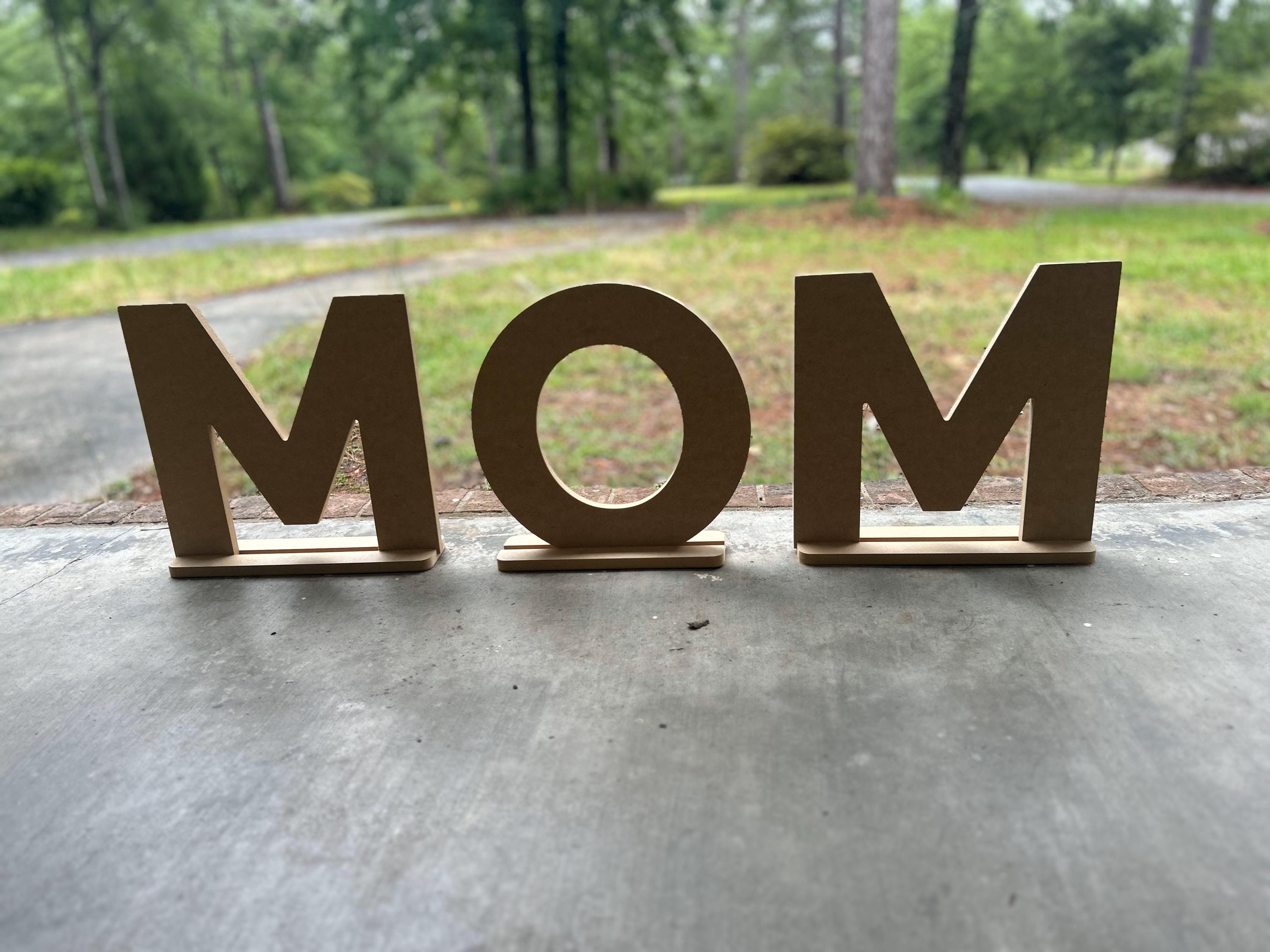 Custom 12" MDF Freestanding Letters With Bases: Event & Home Decor - Etsy