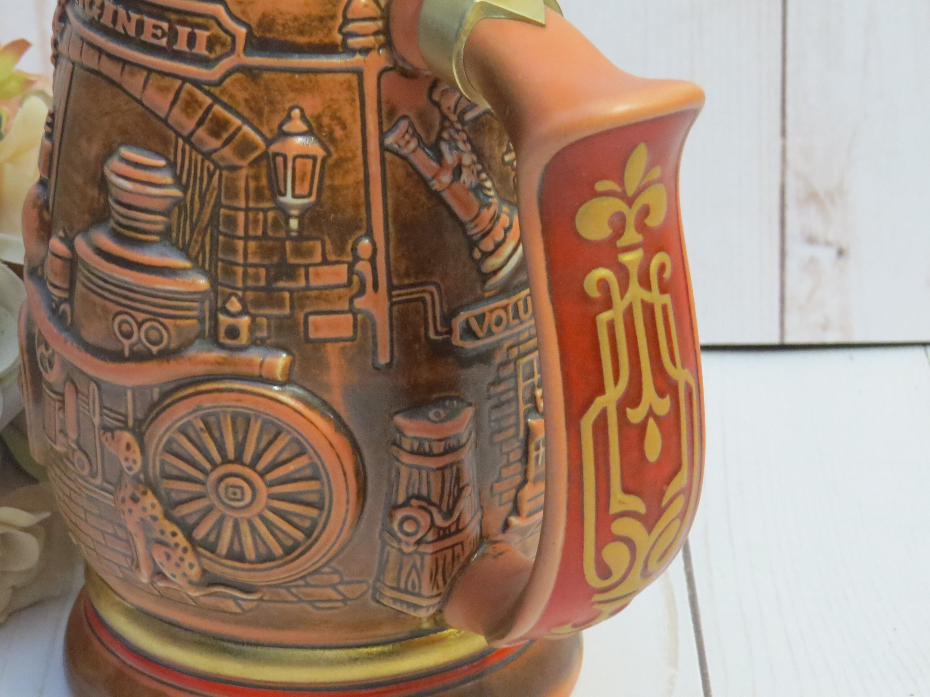 1989 Tribute to American Firefighters Ceramic Stein