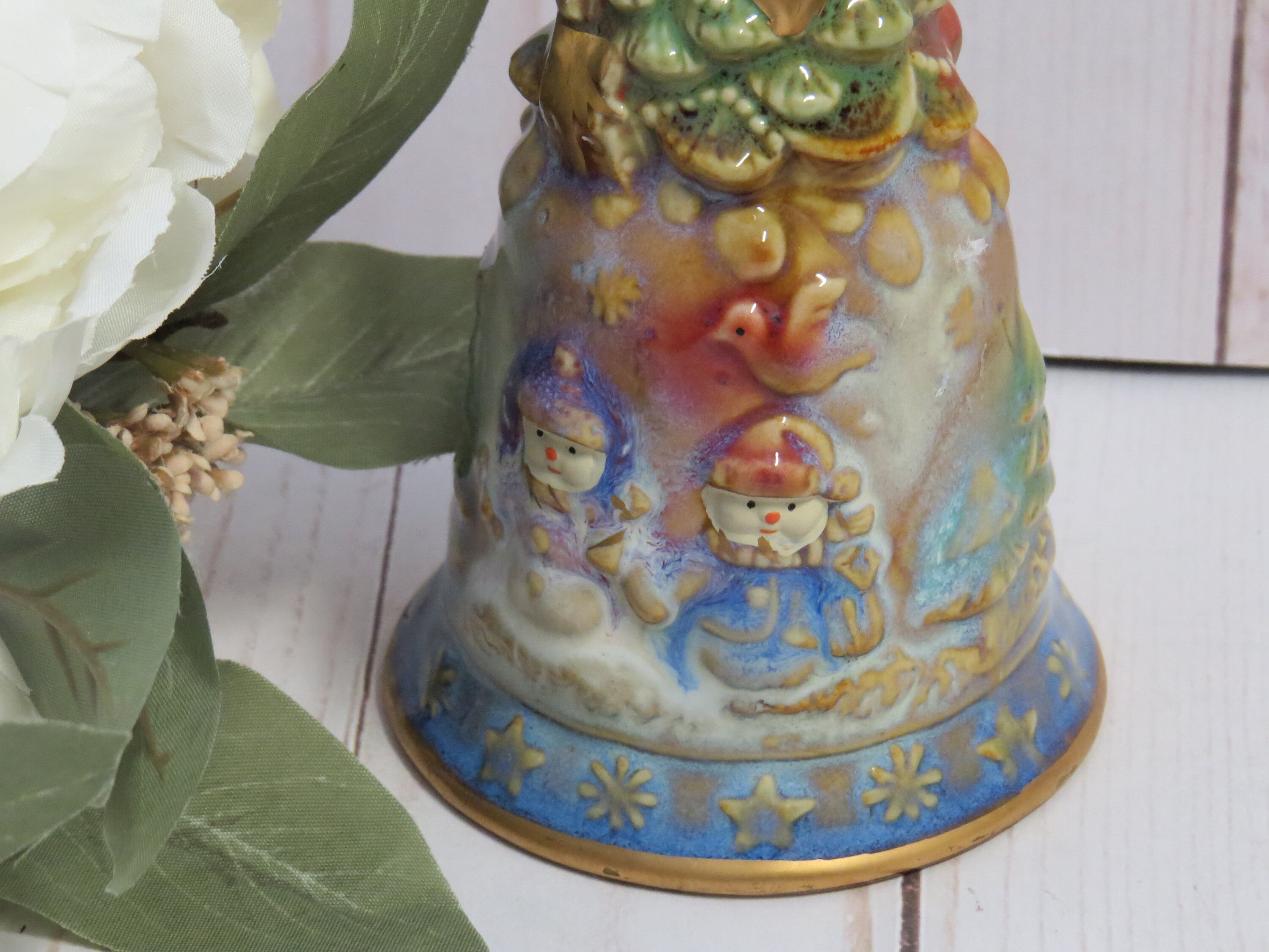 Decorative Porcelain Christmas Tree Bell
