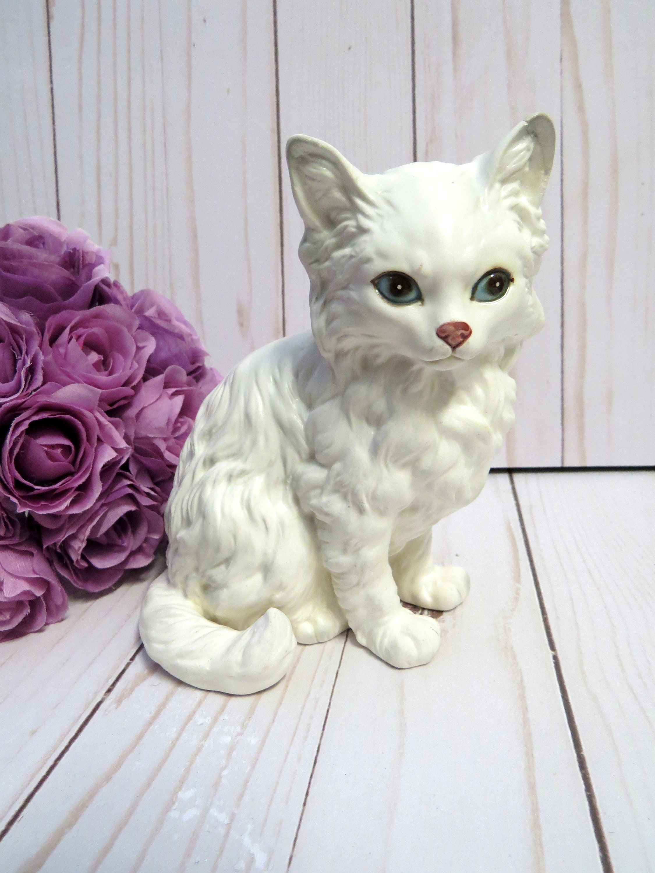 Collectible Porcelain Cat Figurine