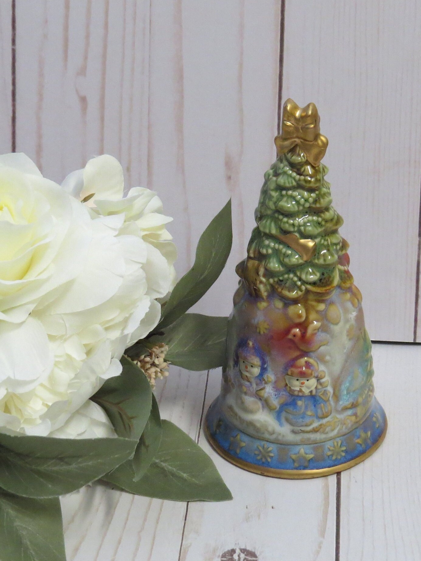 Decorative Porcelain Christmas Tree Bell
