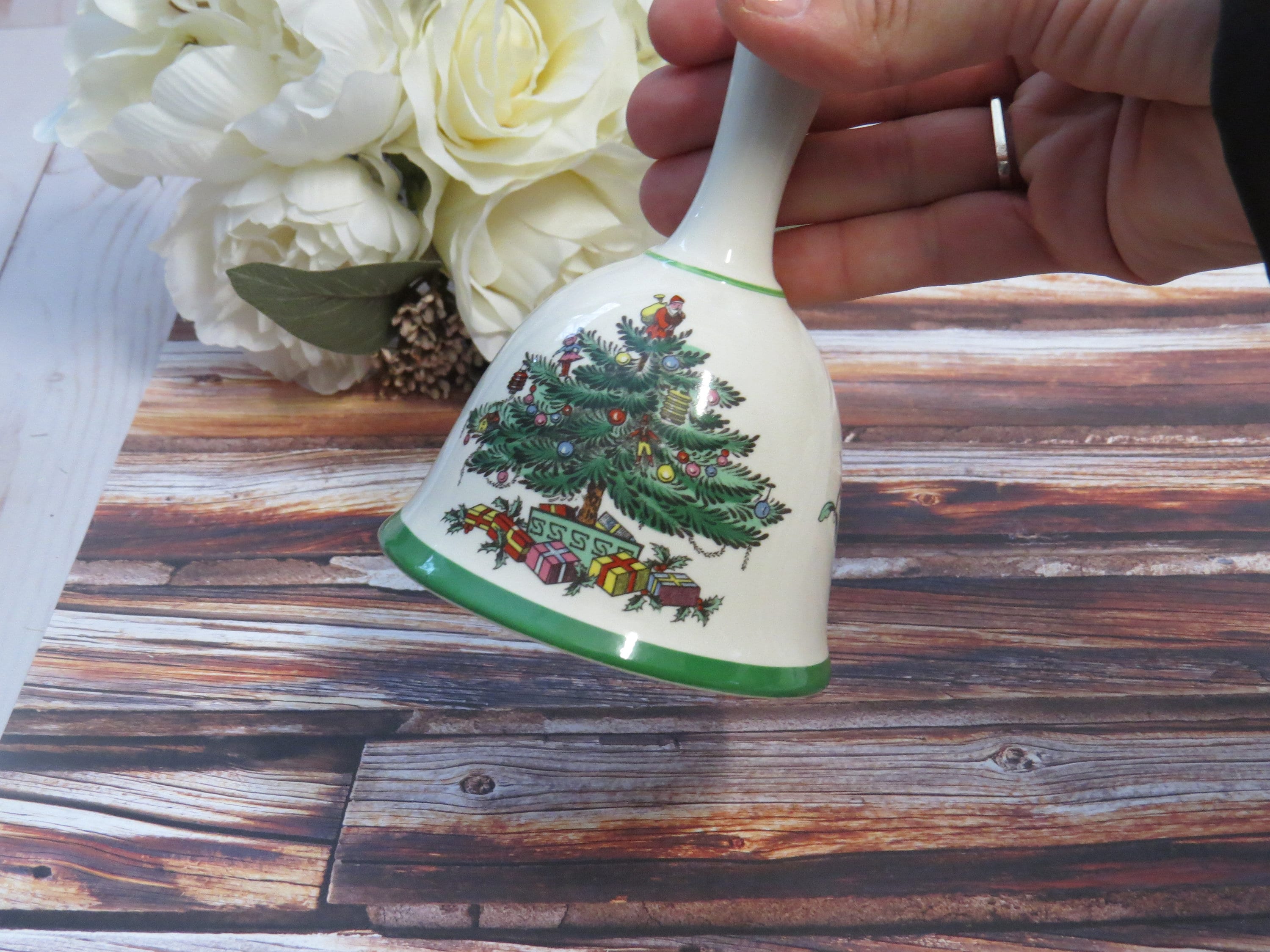Decorative Porcelain Christmas Tree Bell