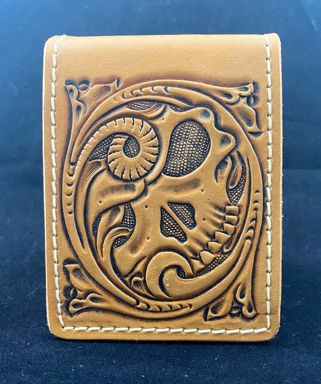 Leather Front Pocket Wallet - Etsy