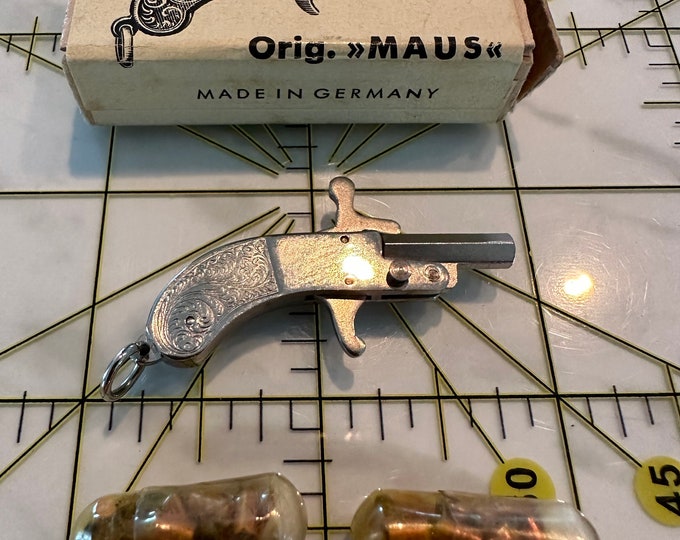 Rare Vintage German Maus Miniature Pin Fire Toy Gun - Etsy
