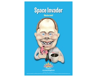 Space Invader Poster - Etsy