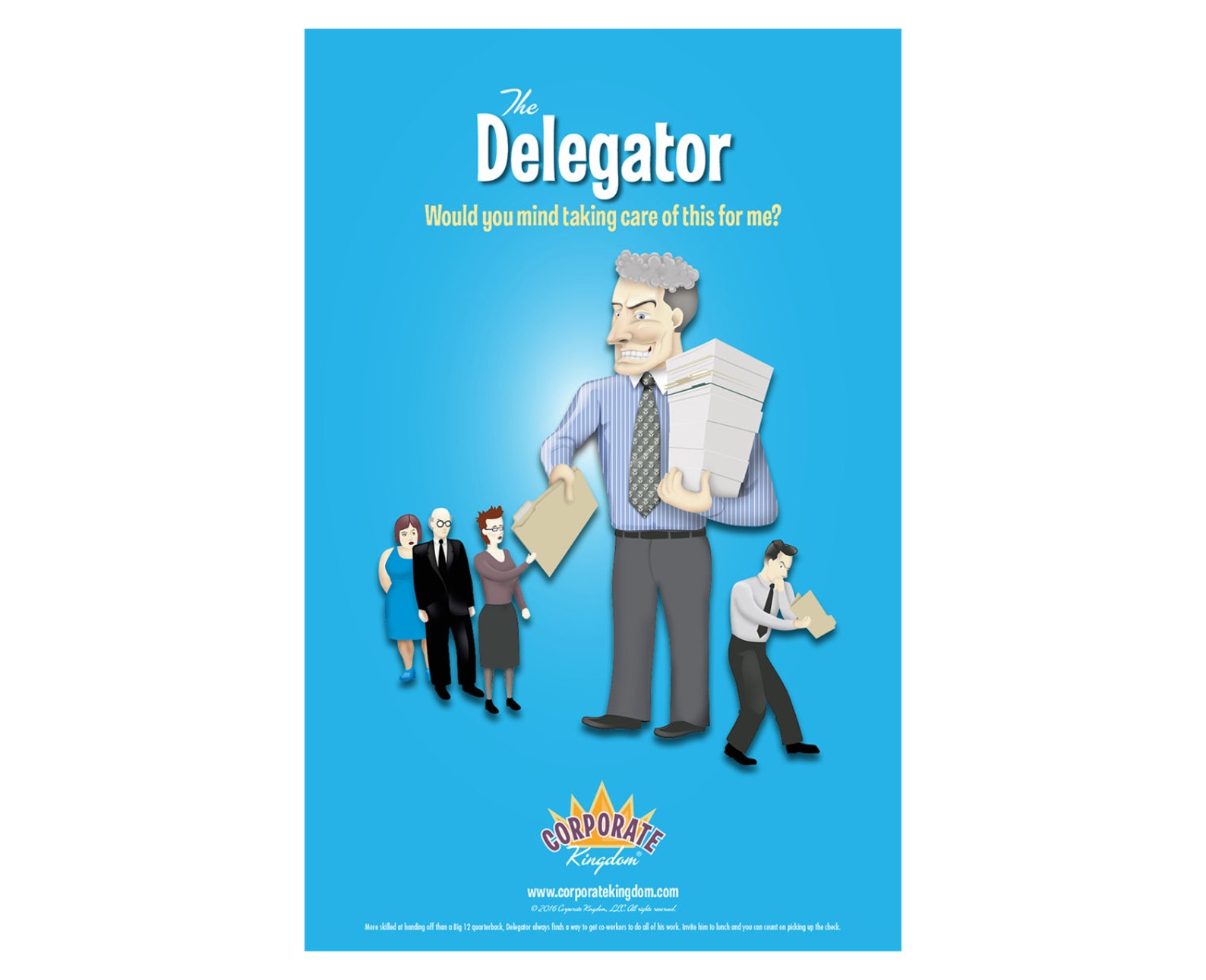 Delegator Poster by Corporate Kingdom® - Etsy