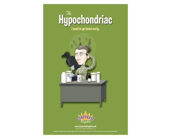 Hypochondriac Poster by Corporate Kingdom® | Etsy