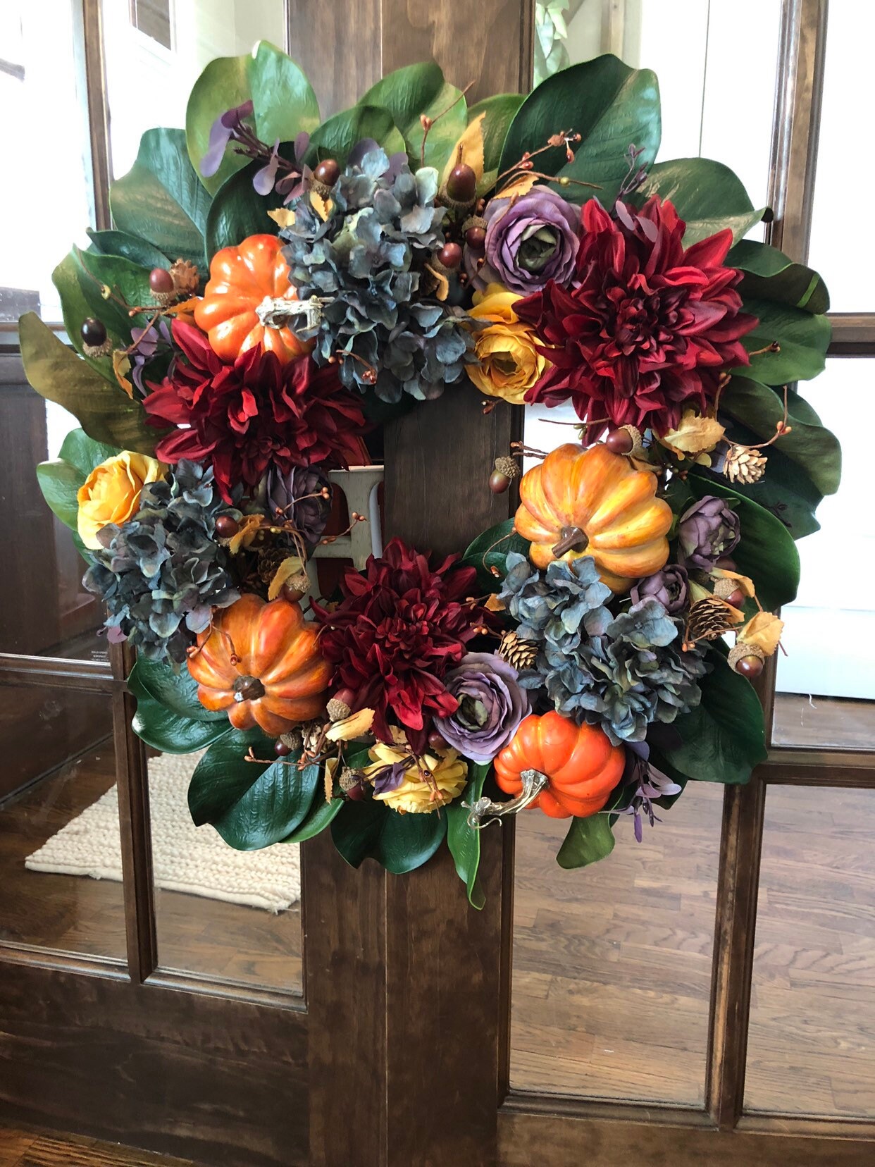 Fall Floral Magnolia Wreath - Etsy