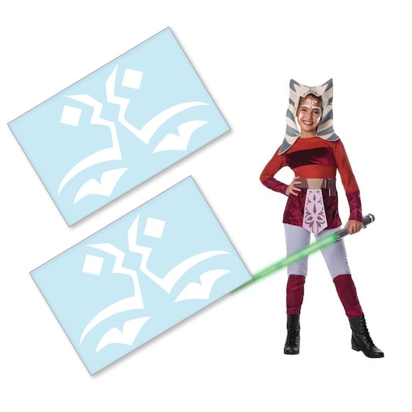 Ahsoka Face Stencil - Etsy