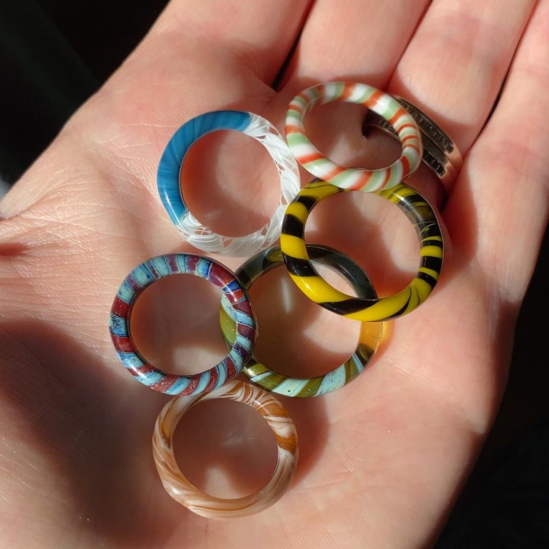 Glass Ring - Etsy