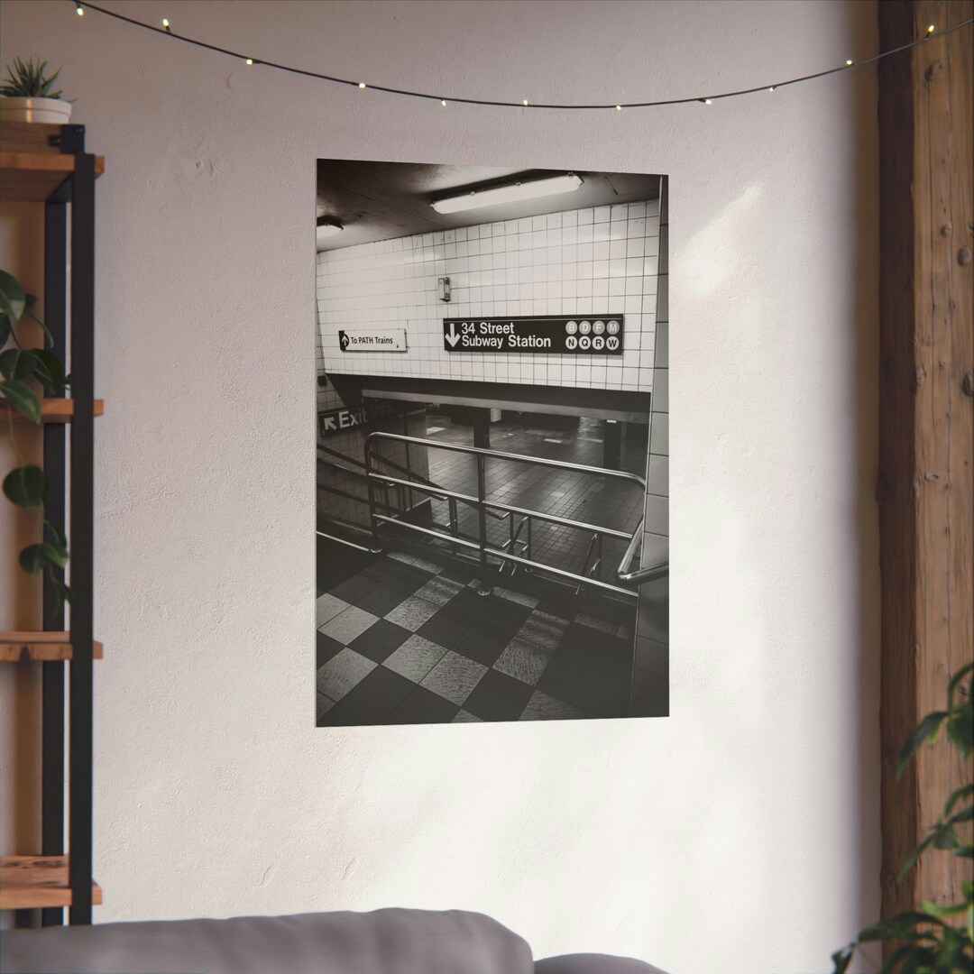 NYC Subway Matte Vertical Poster - Etsy