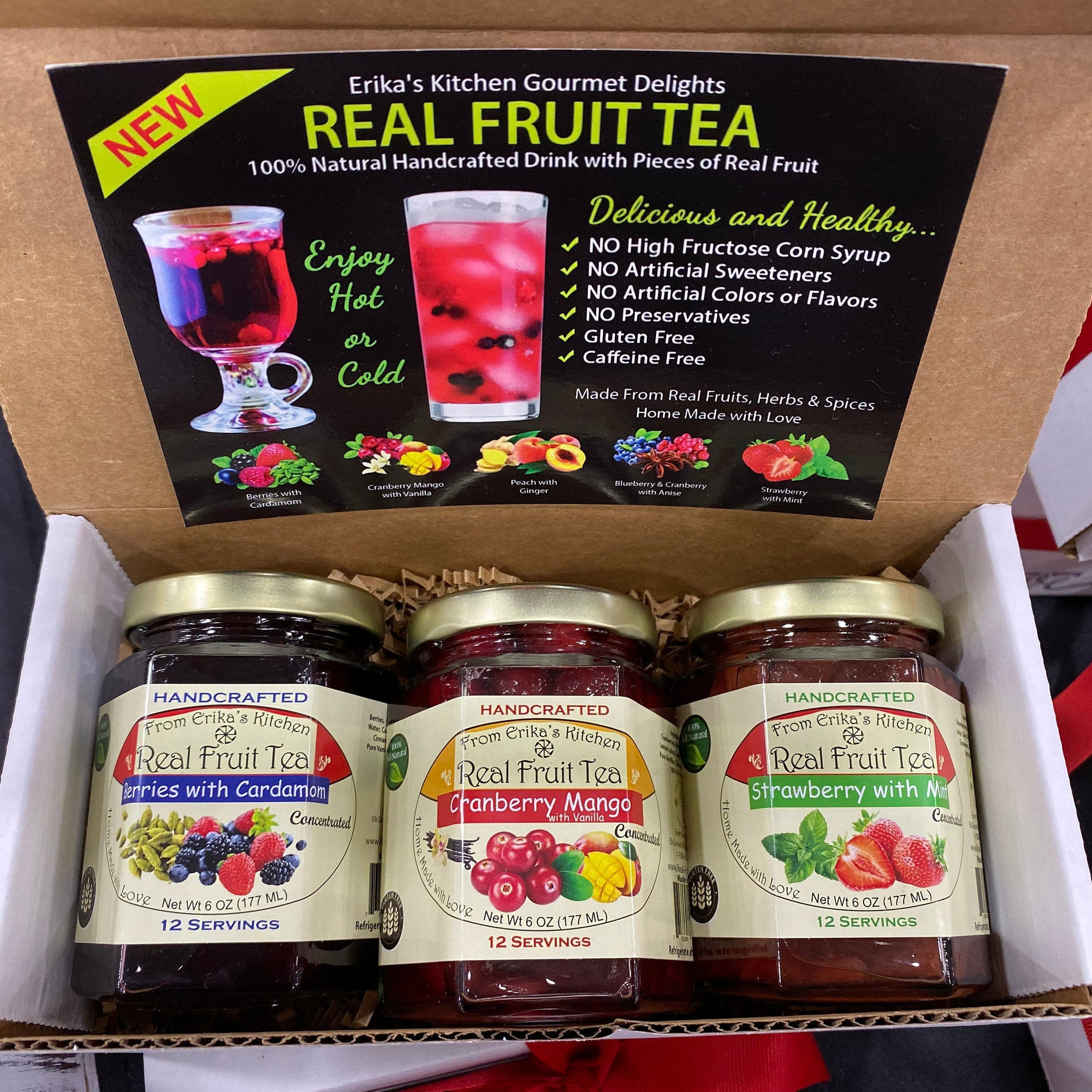 Gift Box Set of 3 Handmade Real Fruit Tea Makes up to 18 - Etsy