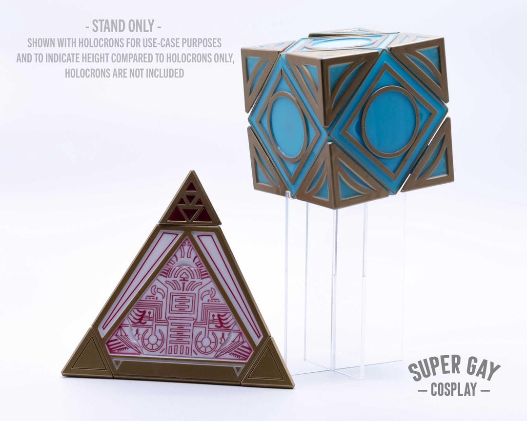 Clear Acrylic 'floating' Stand for Galaxy's Edge Jedi or Sith Holocrons ...