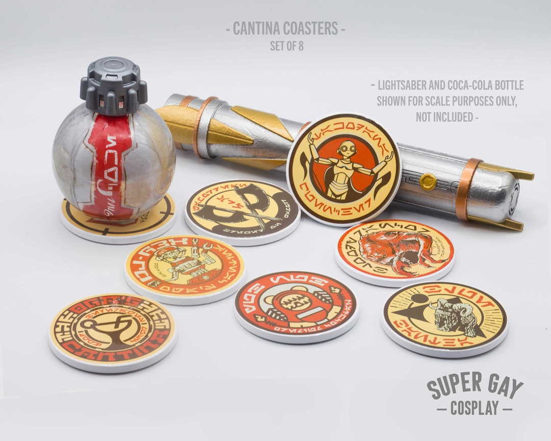 Oga's Cantina-inspired Star Wars Coaster Set - Etsy