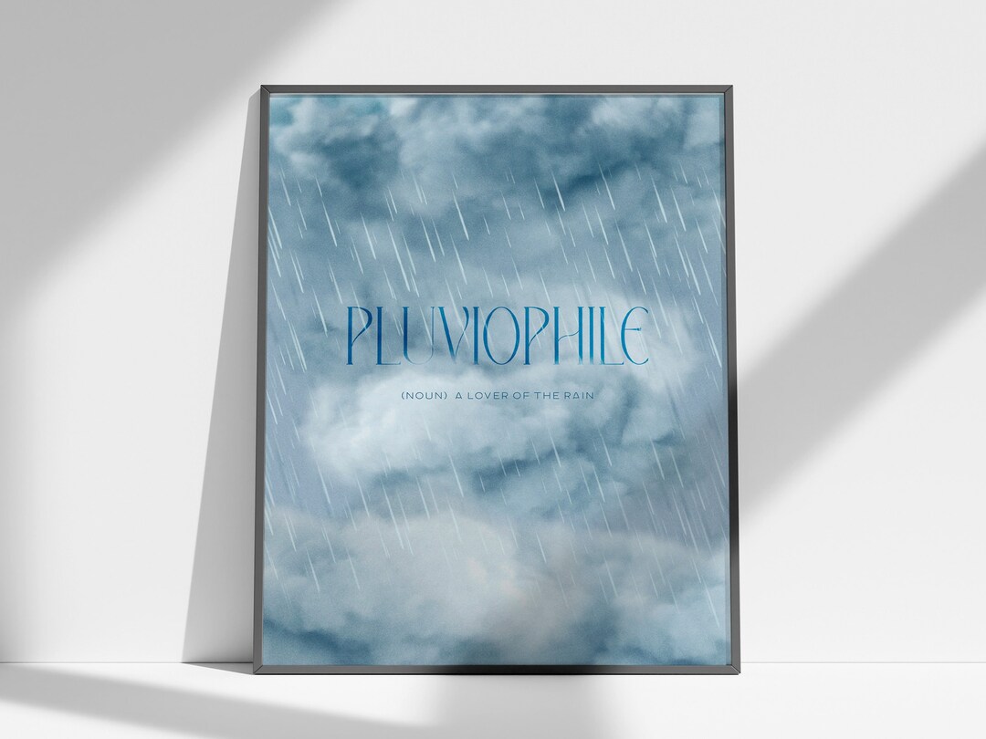 Nature Lover Wall Decor - Pluviophile, Lover of the Rain, Unique Gift ...