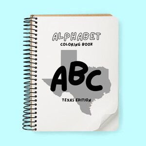 Alphabet Coloring Book (texas Edition) - Etsy