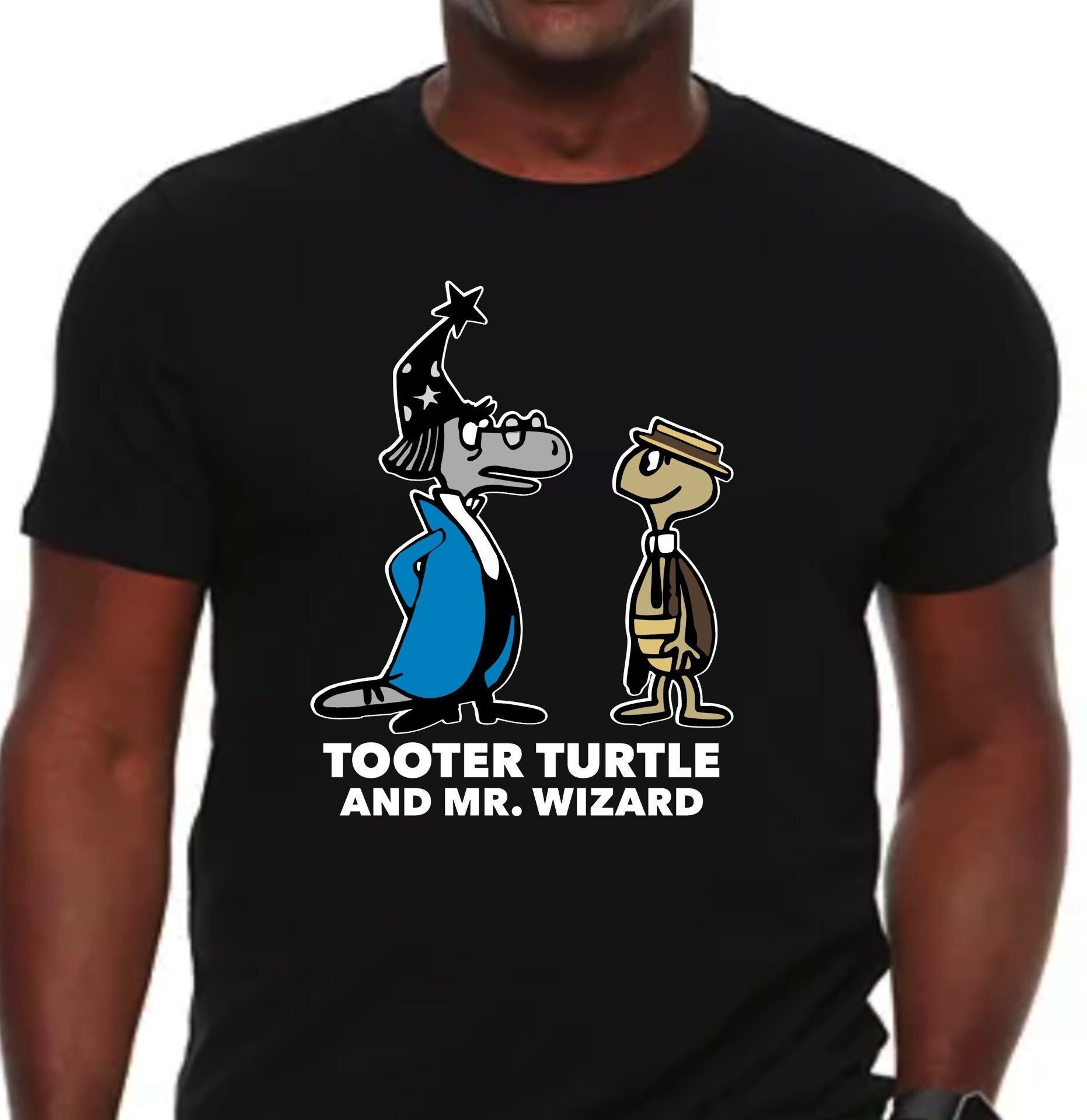 Tooter Turtle and Mr Wizard T-shirt - Etsy