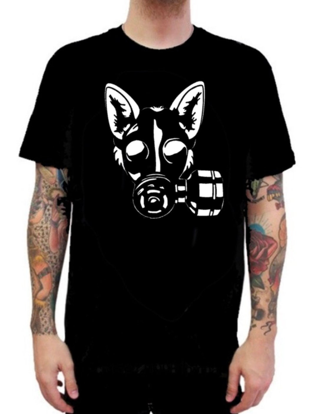 Puppy Gas Mask T-shirt - Etsy