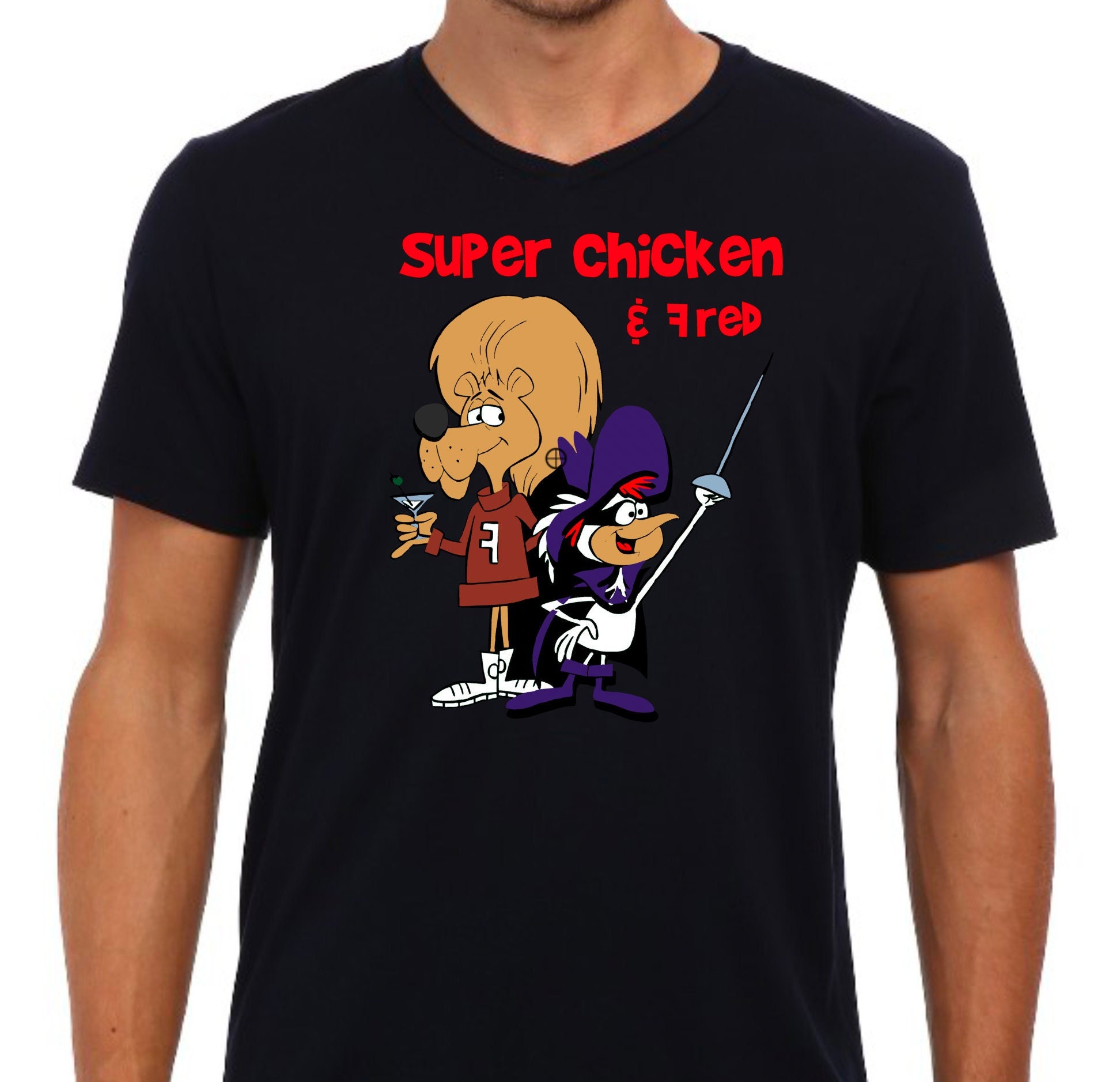 Super Chicken T-shirt - Etsy