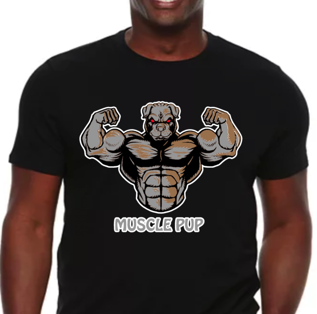 Muscle Pup T-shirt - Etsy