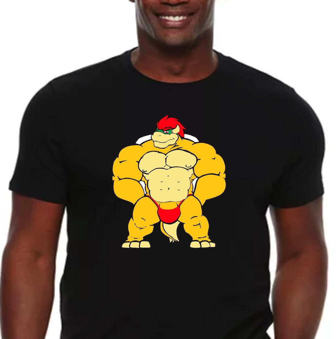Muscle Daddy Bowser T-shirt - Etsy