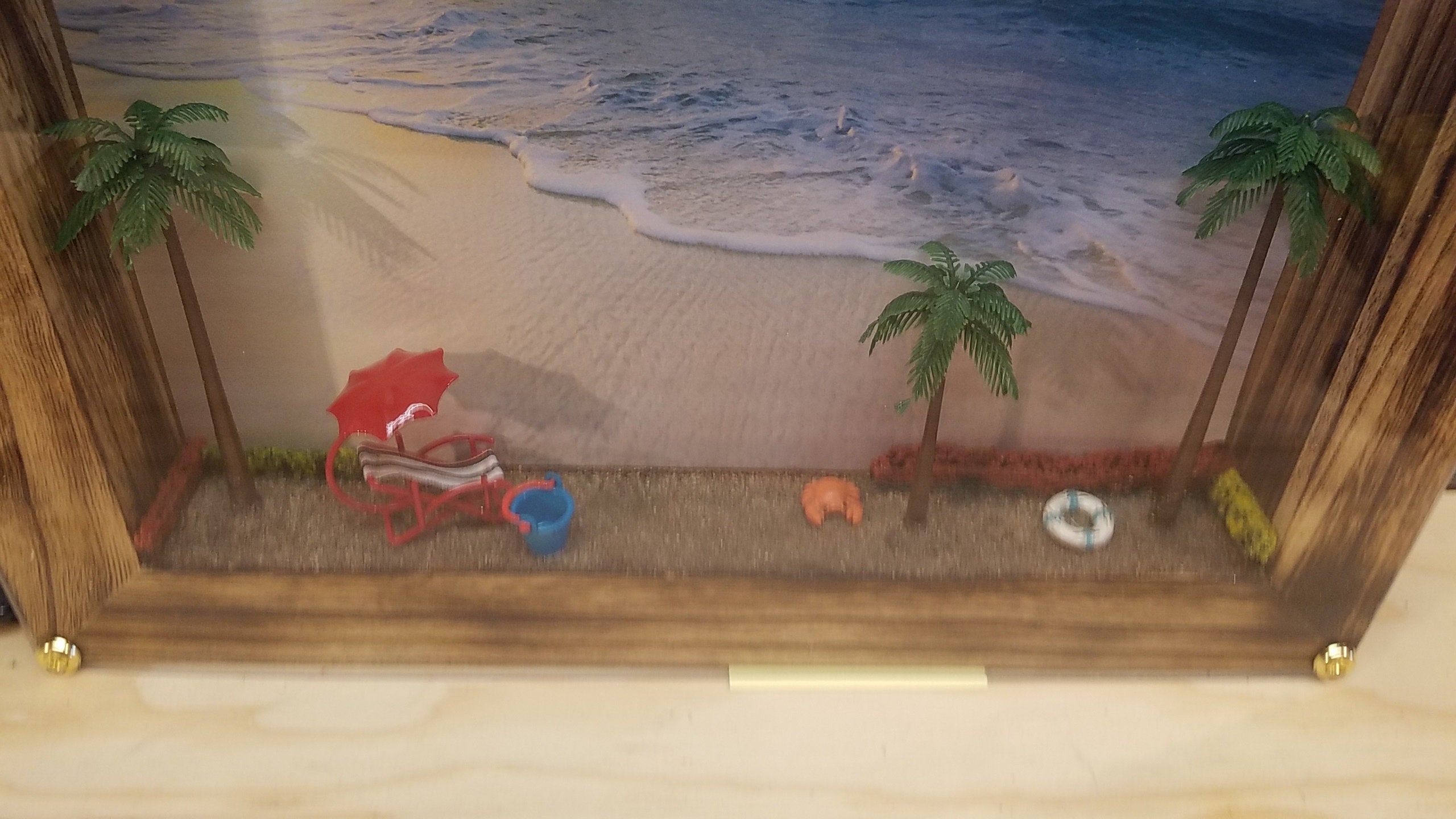 Ocean Beach Scene Shadow Box Picture Frame - Etsy