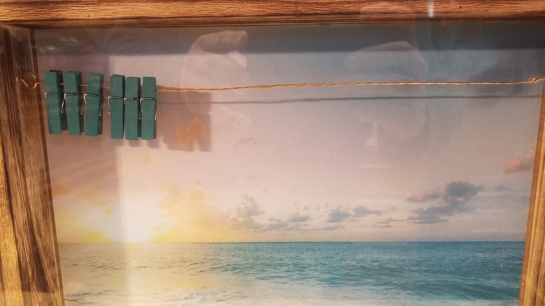 Ocean Beach Scene Shadow Box Picture Frame - Etsy