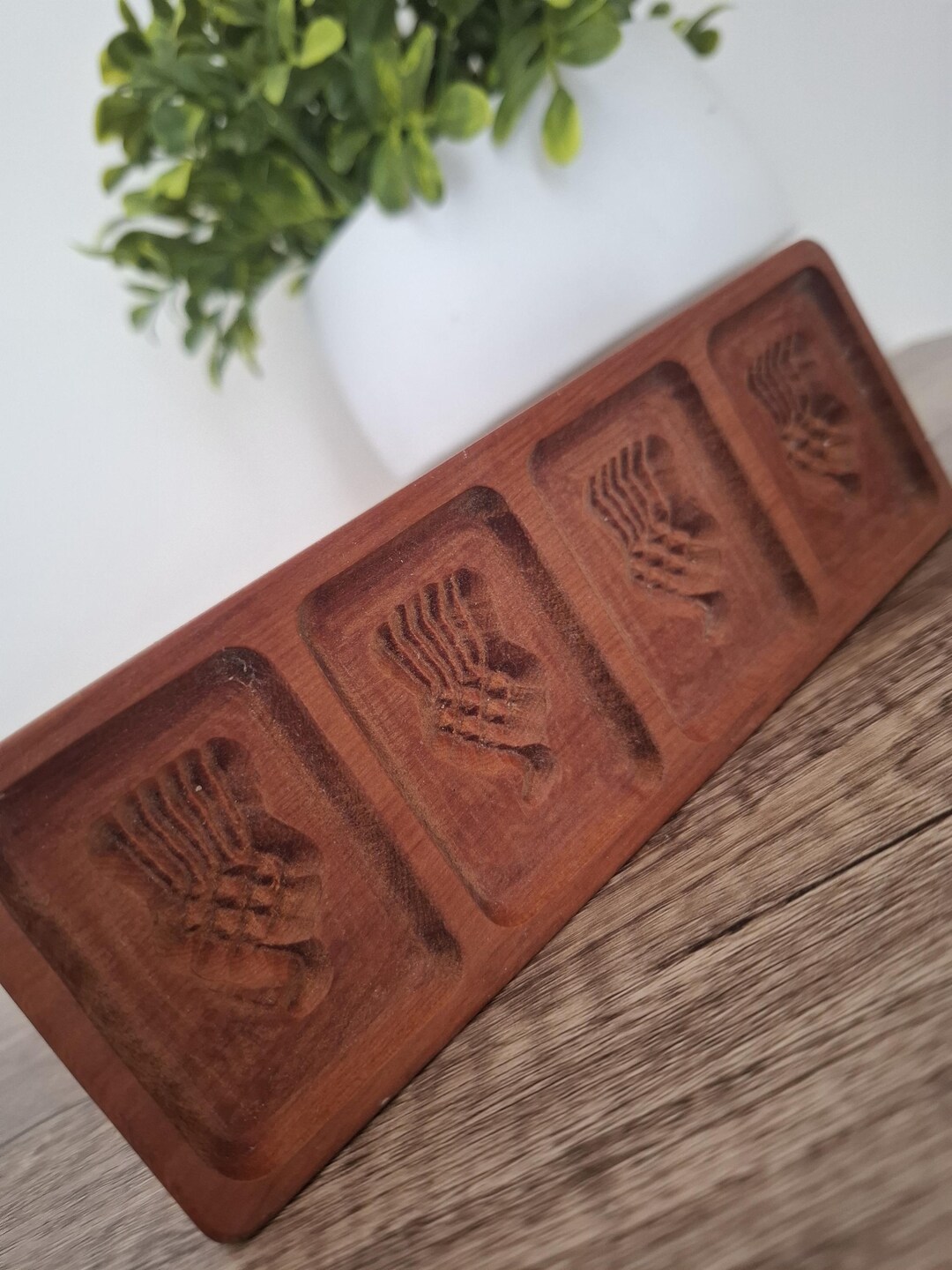 Lovely Wood Scottish Thistle Shortbread Mold Carved in New Zealand - Etsy