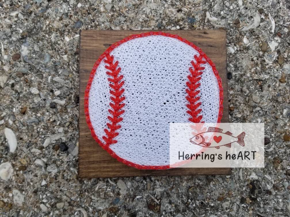 Baseball String Art Baseball Gifts Sports Gift Custom - Etsy