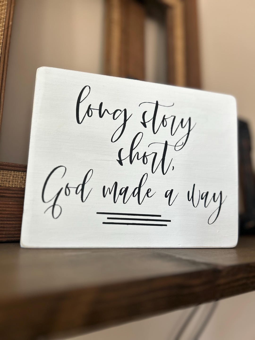 God Made a Way Sign - Wood Signs - Biblical Signs - Handmade Signs ...