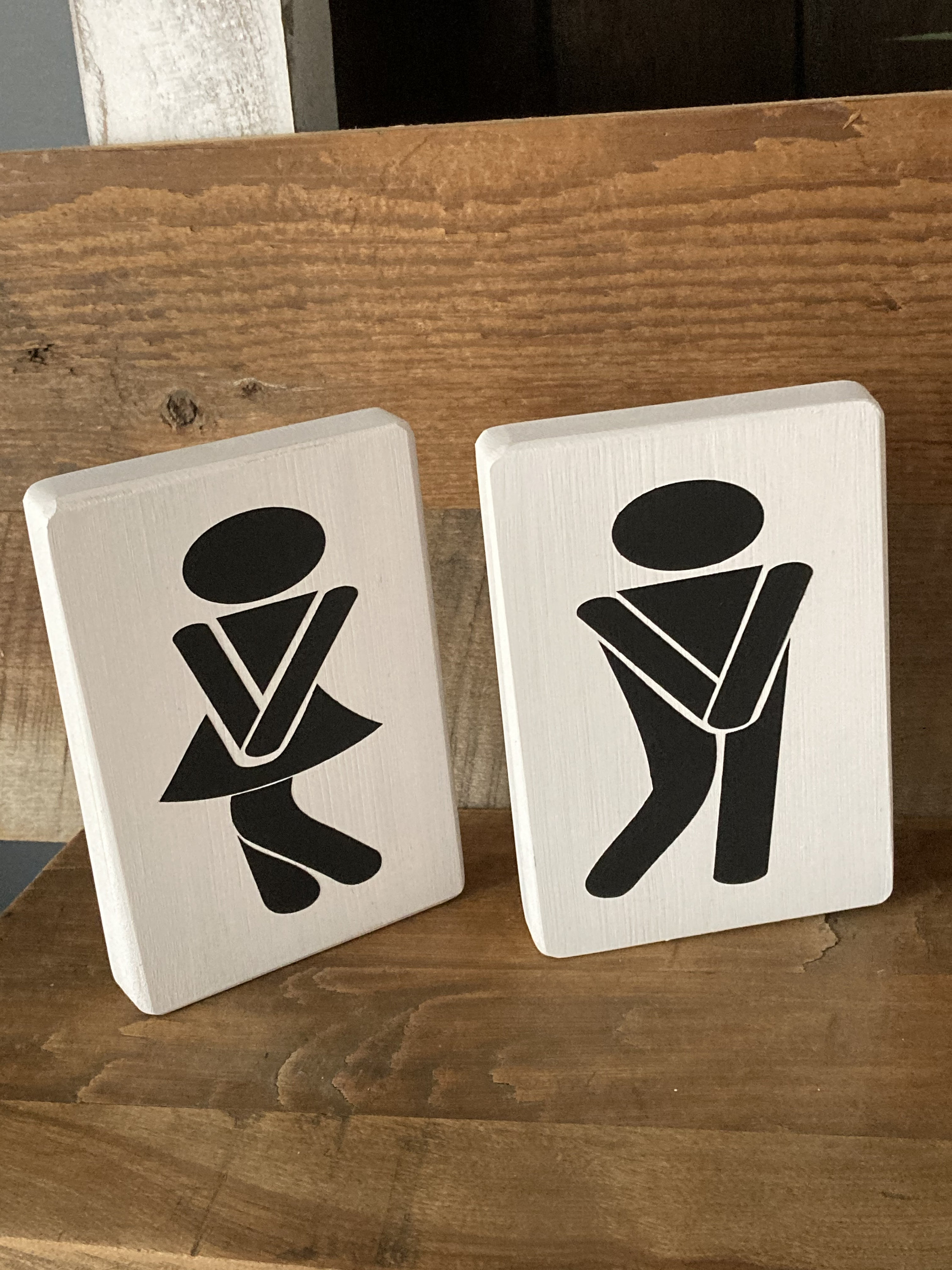 Bathroom People Sign Pee Sign Boy Bathroom Sign Girl | Etsy