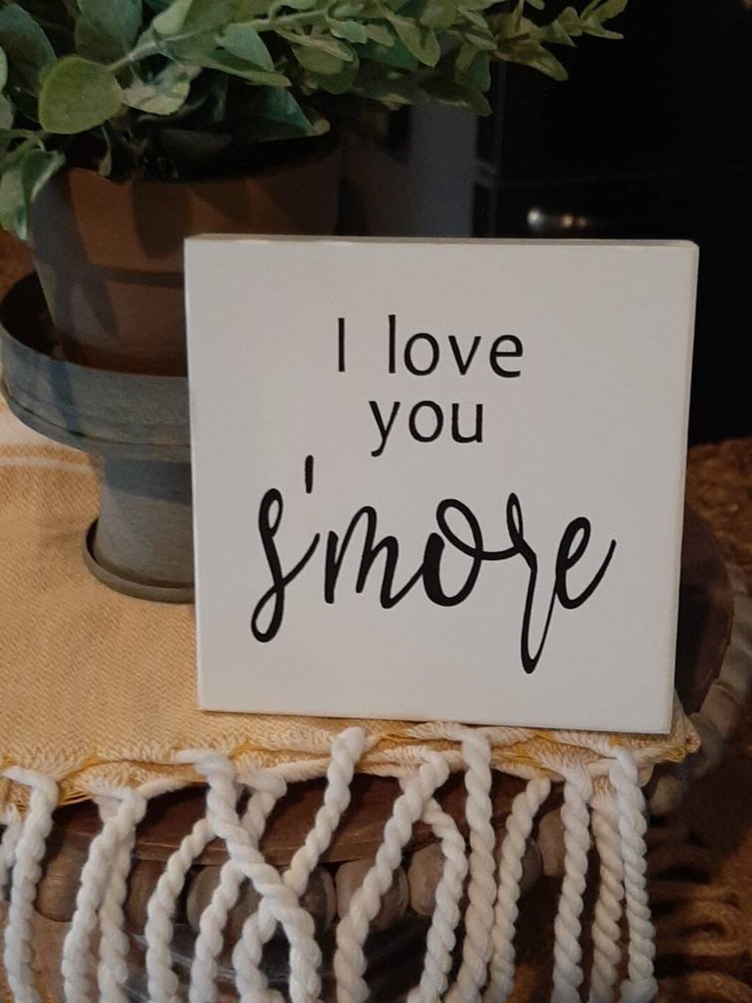 I Love You Smores Sign Fall Sign Party Sign Camping Sign Wood Sign - Etsy