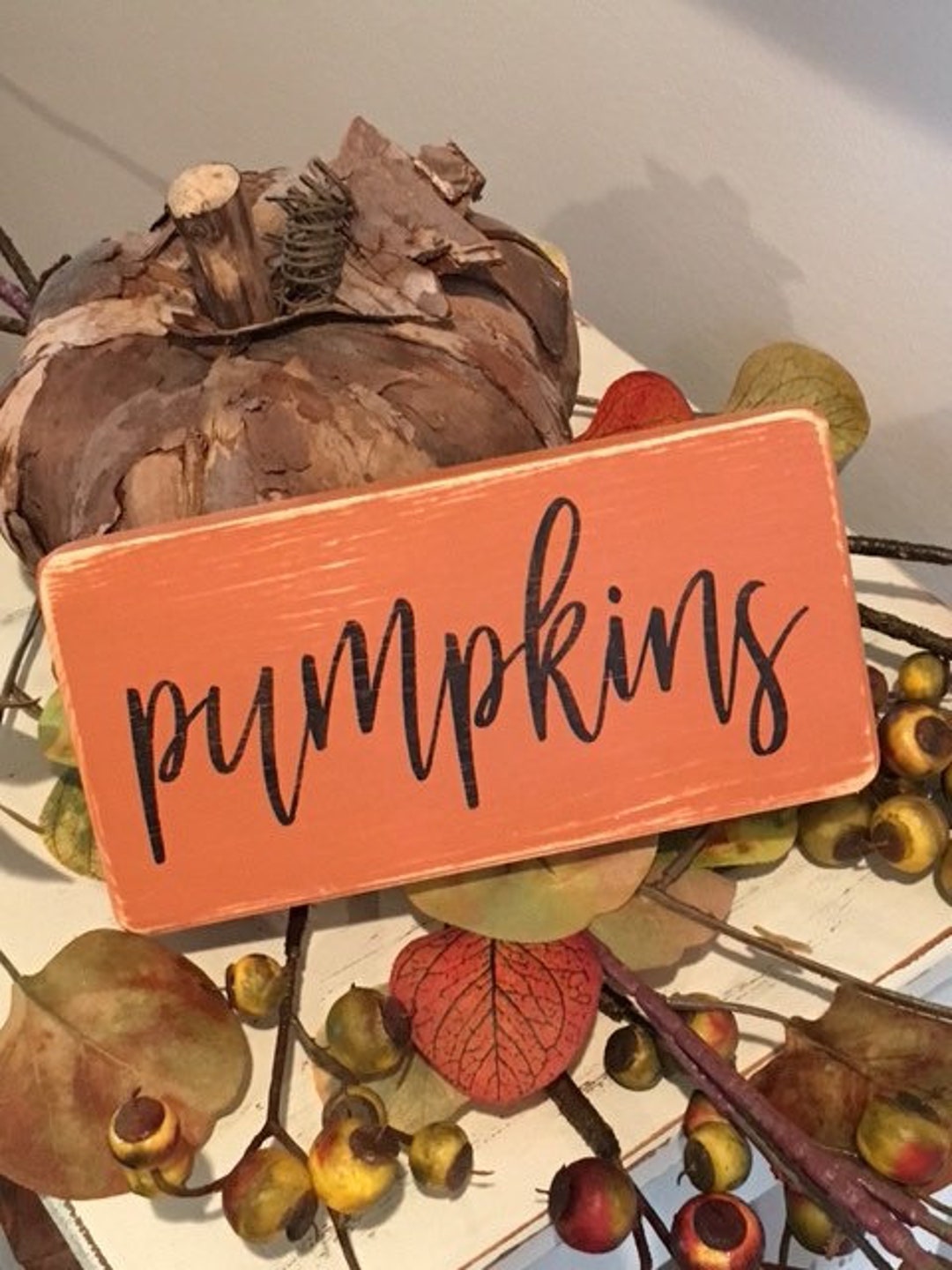 Pumpkins Wood Sign Wood Signs Fall Decor Fall Signs Seasonal Signs ...