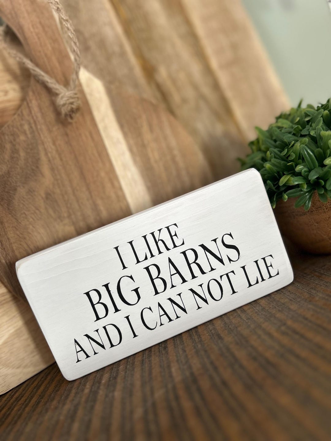 I Like Big Barns and I Cannot Lie Sign - Wood Signs - Country Decor ...
