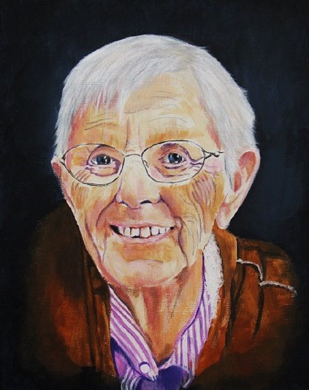 Custom Acrylic Portraits on Stretched Canvas - Etsy