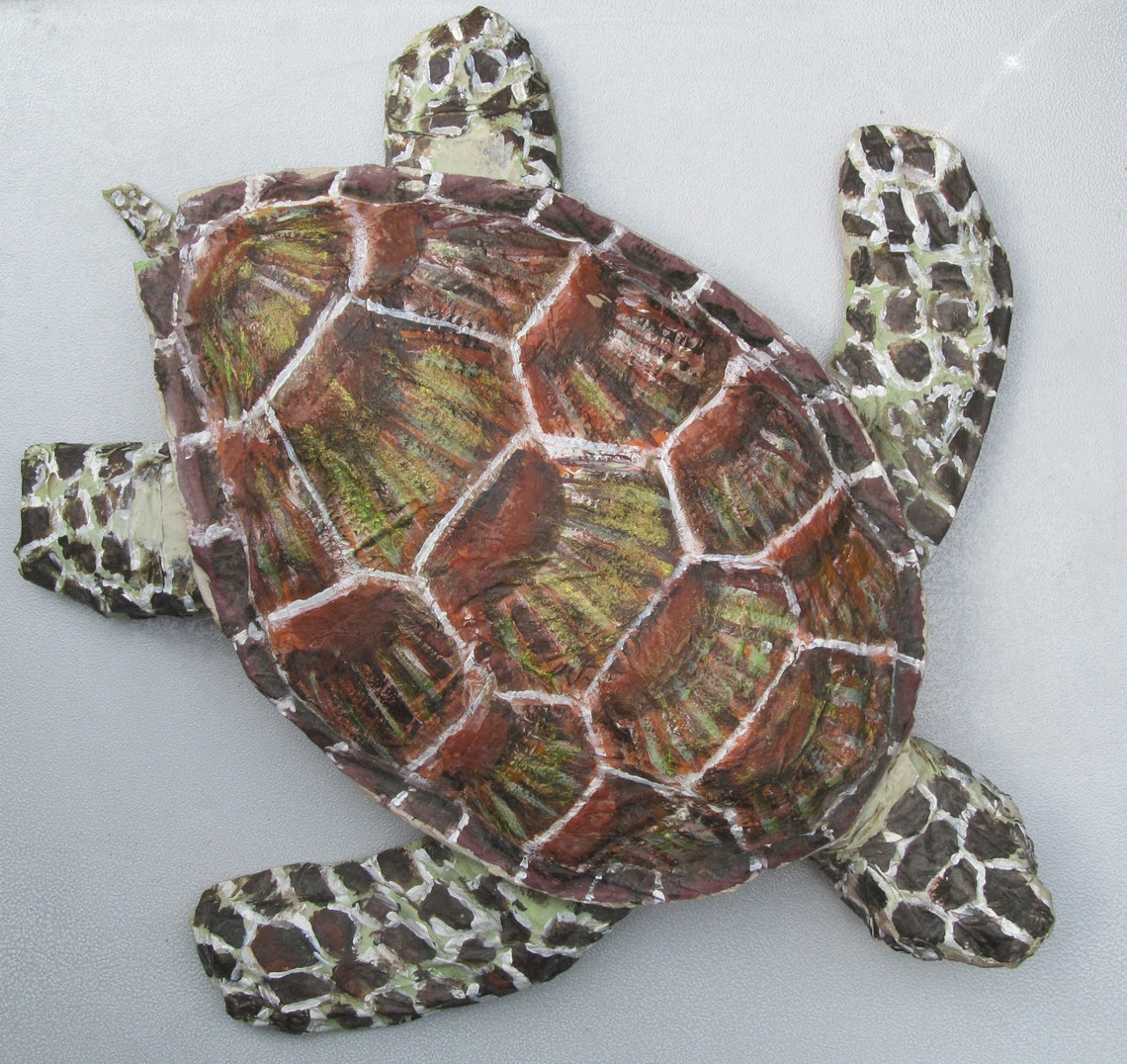 How to Make a 3D Papier Mache Green Sea Turtle - Etsy UK