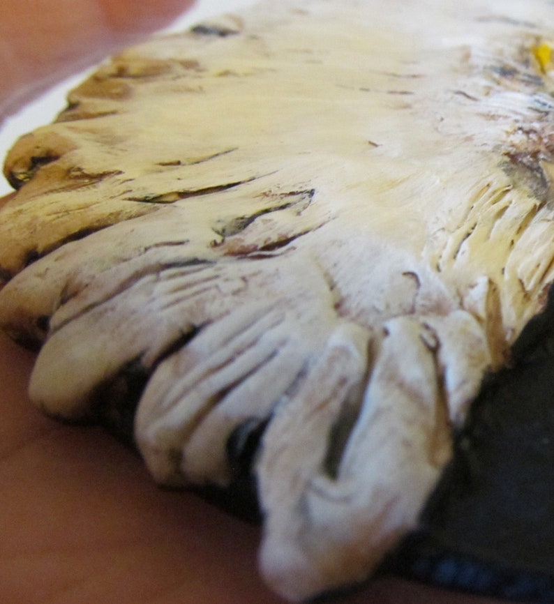 Bald Eagle Bas Relief Hand Sculpted Clay Mini Portrait Ornament - Etsy