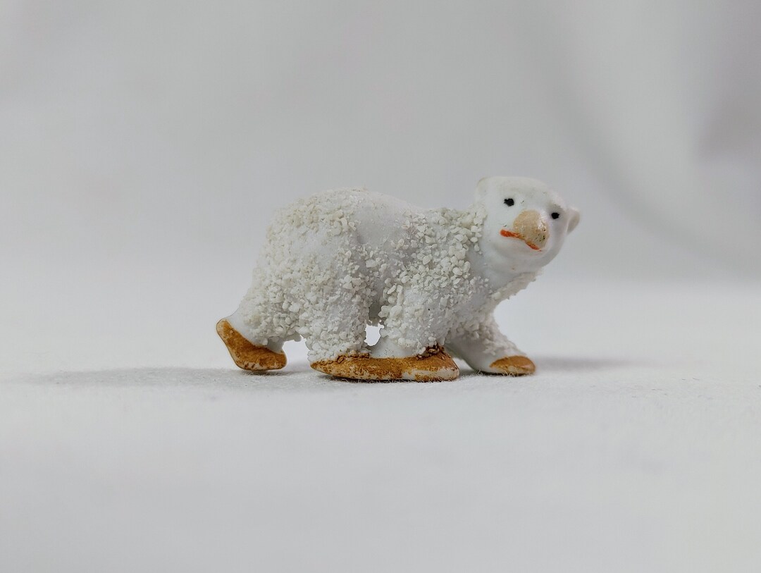 Antique GERMAN Bisque Snow Baby Polar Bear, 1920s TINY German Snowbaby ...
