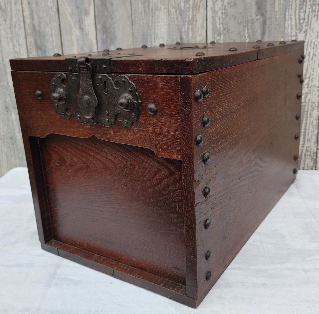 Antique Japanese Zenibako, Merchant Money Box From Late Meiji Period ...
