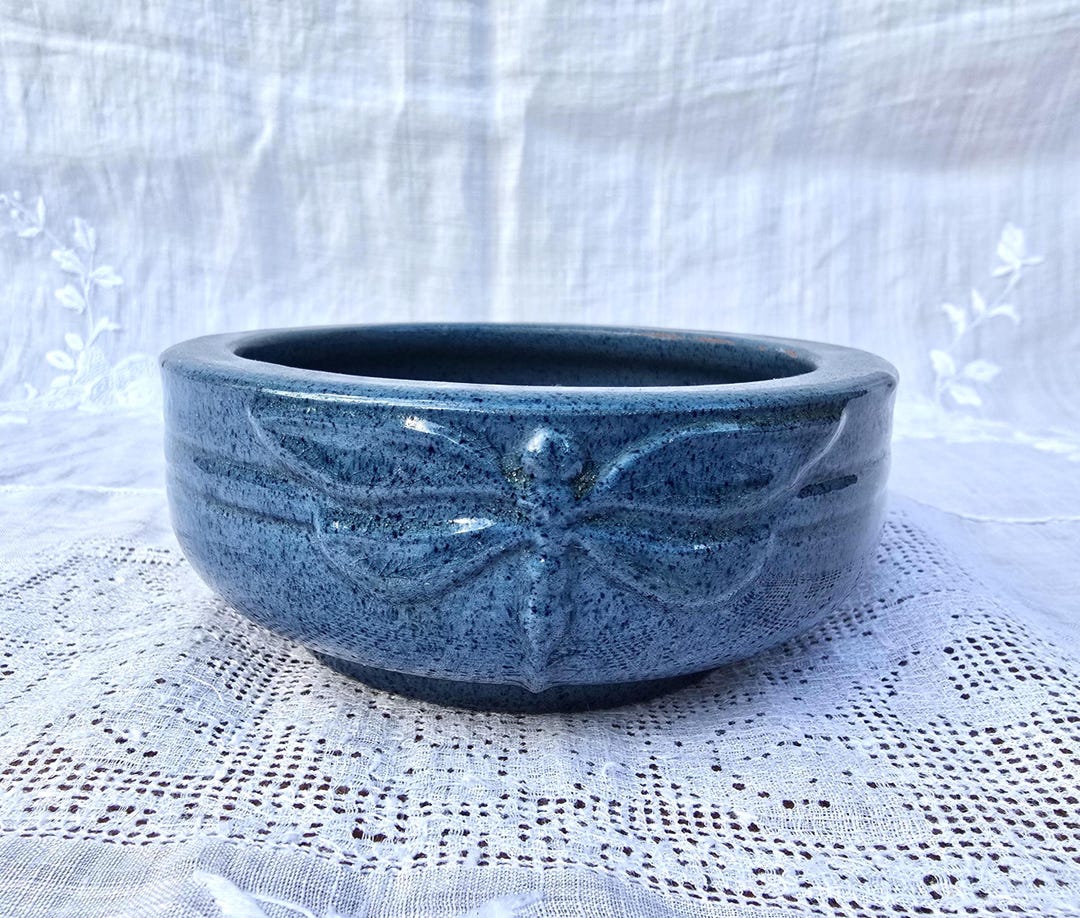 Vintage Peters and Reed Pottery Dragonfly Bowl 5.25 Inches in Wilse ...