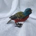 Antique Cold Painted Bronze Painted Bunting Bird Sculpture, Antique ...