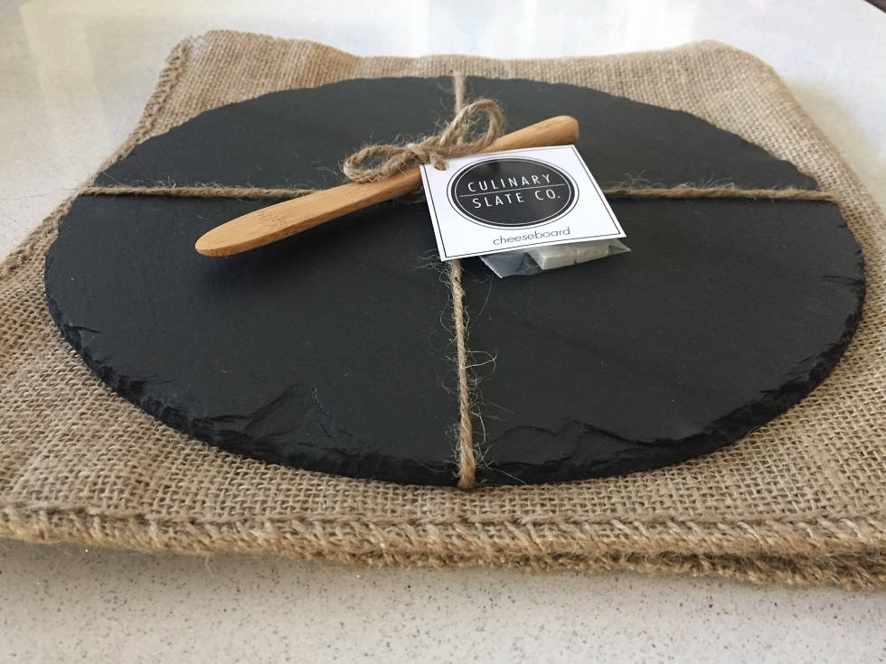 Round Slate Cheeseboard - Etsy