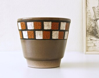 Checkered Flower Pot - Etsy